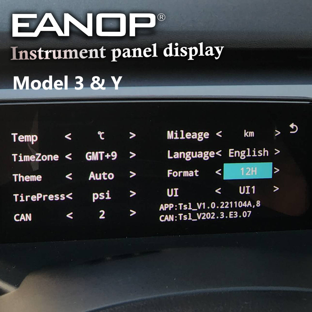 Model Y& 3 Ultra Dashboard Cluster Instrument – EANOP